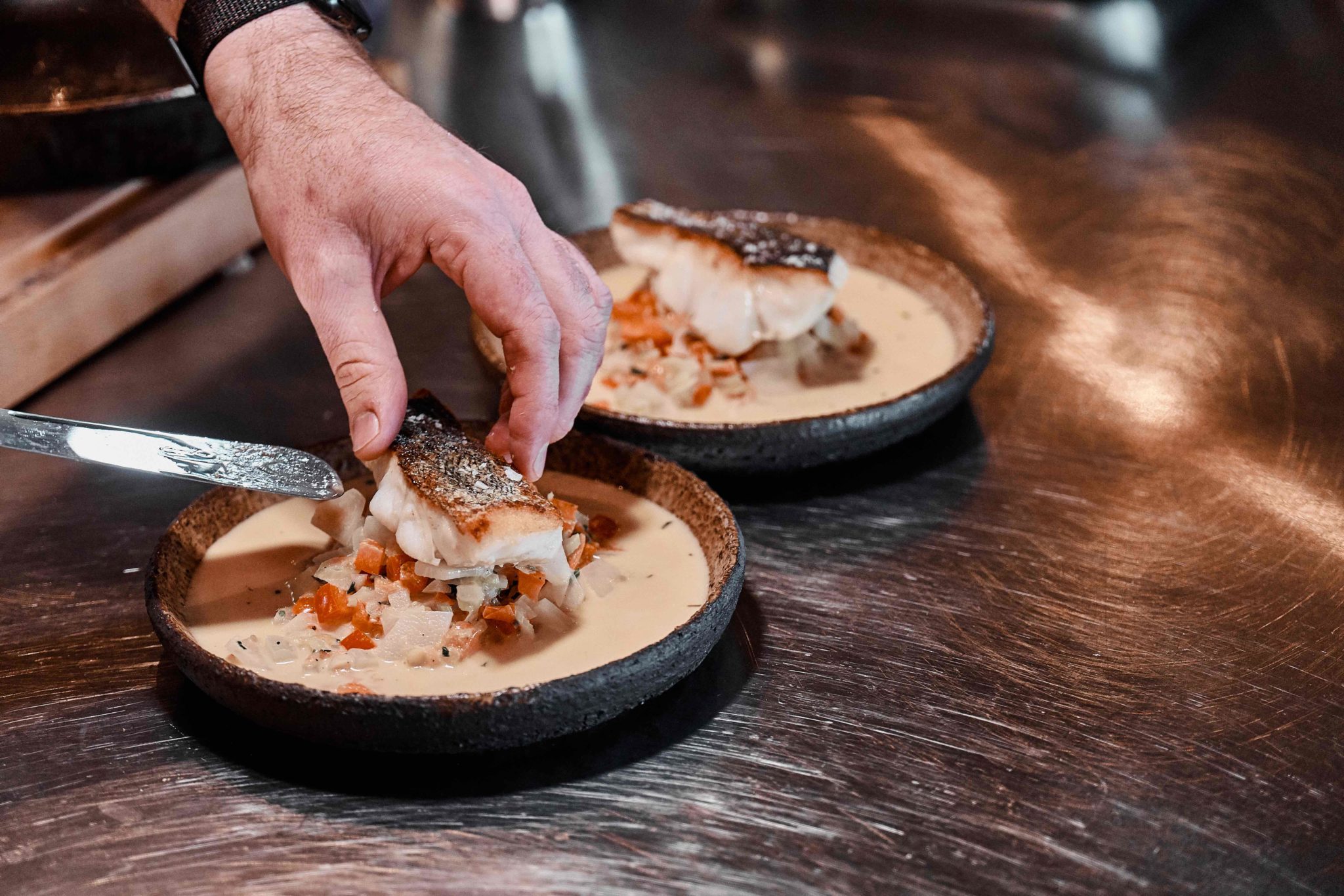 Nathan Outlaw's Pan fried Cod - Holmen Lofoten